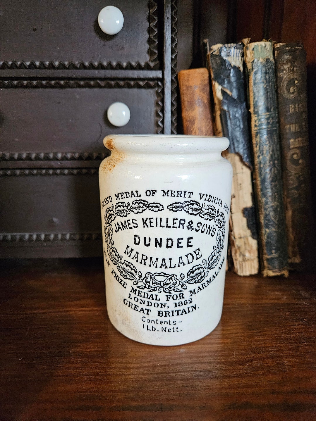 Antique Dundee Marmalade Crock - Etsy