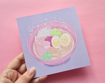 Ramen Postcard - Etsy