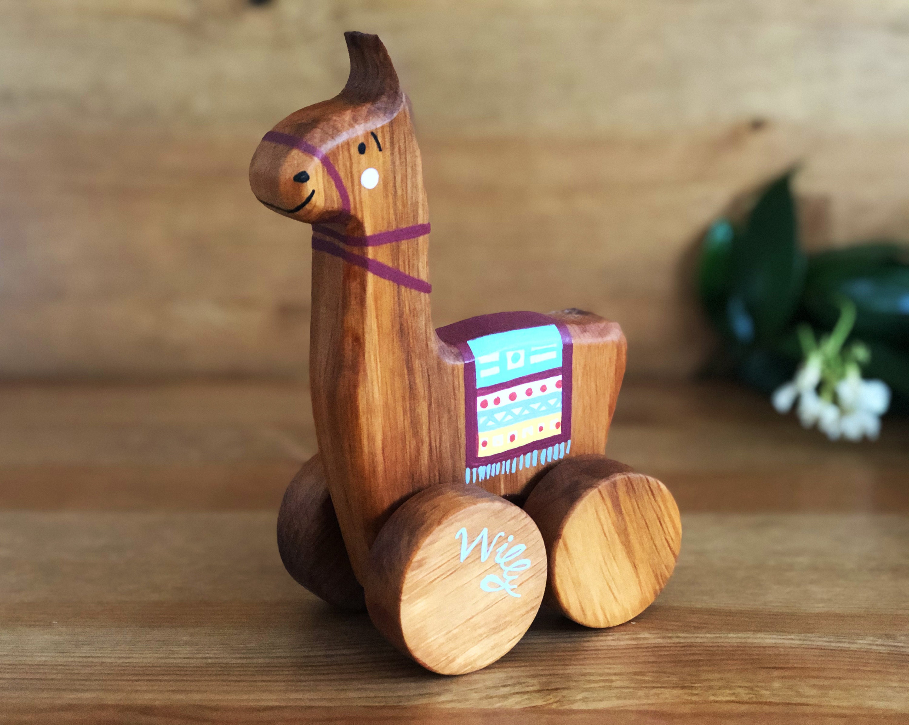 Wooden Llama Toys Wooden Toy Llama Alpaca Wood Llama - Etsy