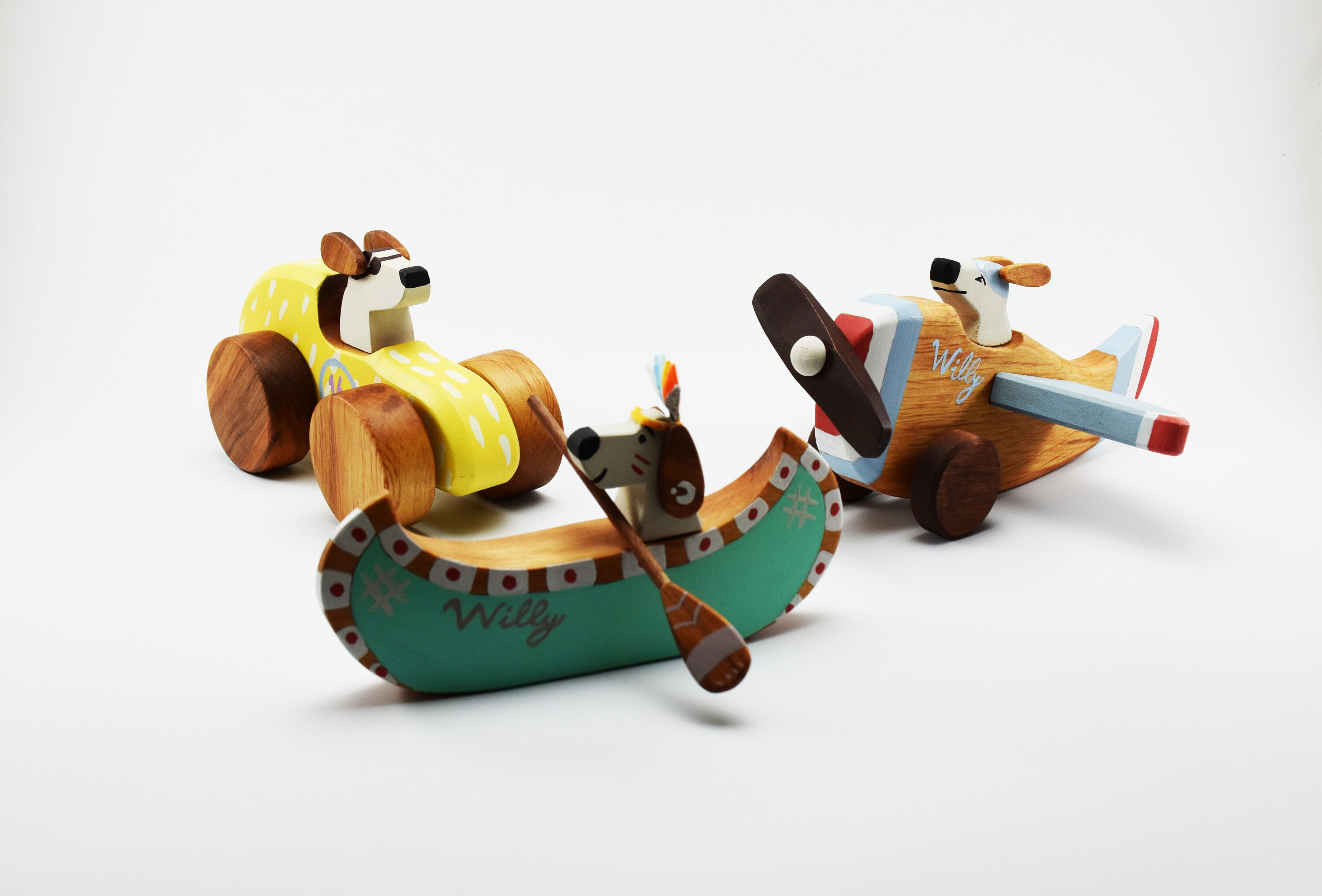 Wooden Toy Airplane / Wood Plane / Personalised Toy / | Etsy