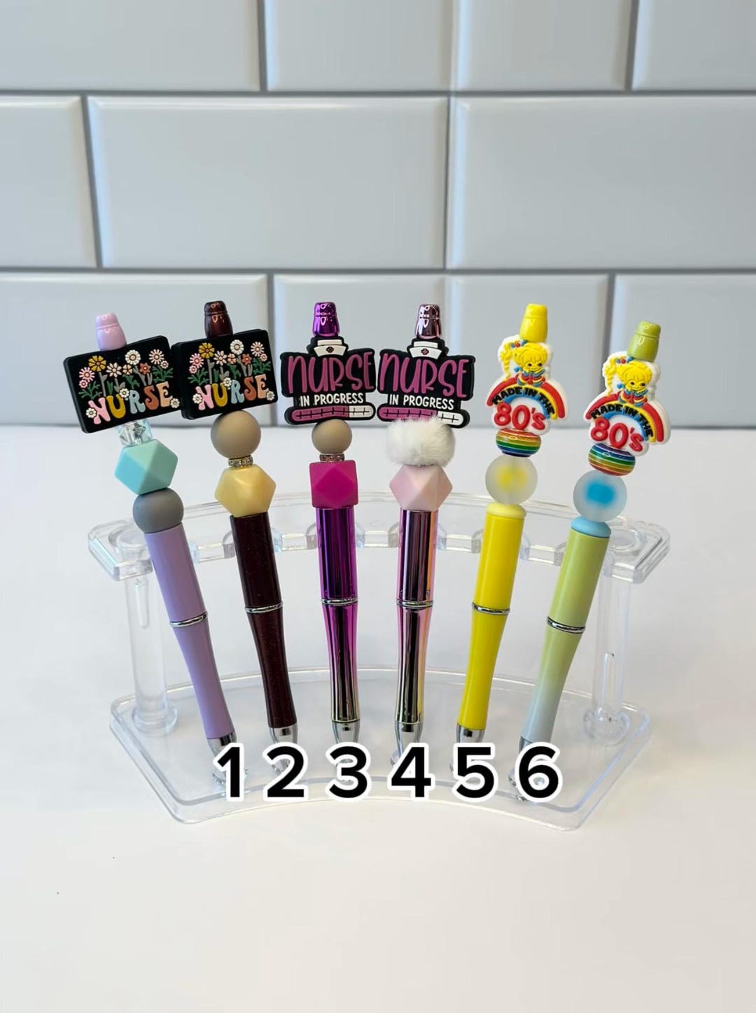 Nurse Beaded Pens 80s Beaded Pens Miscellaneous Pens - Etsy