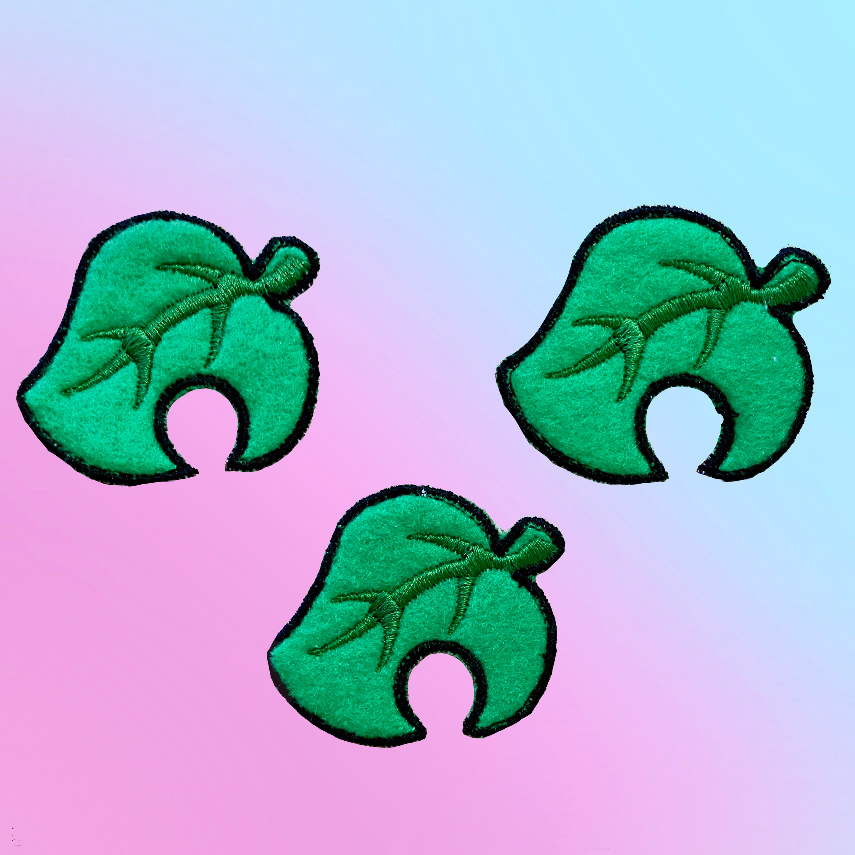 Animal Crossing Leaf Icon Patch ACNH Leaf Logo Embroidery | Etsy