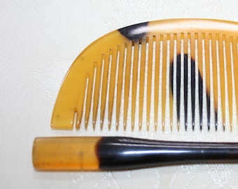 Vintage Japanese Kushi Hair Ornament Comb Shell Inlay and Matching ...