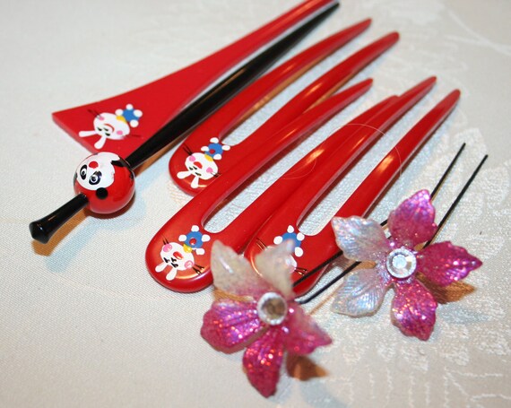 Japanese Kanzashi Hair Sticks - Etsy Australia
