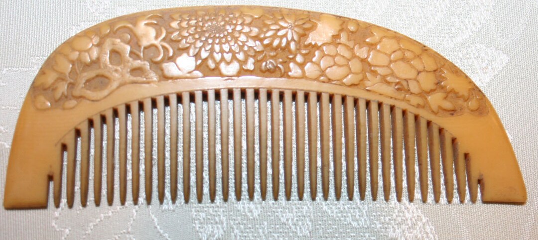 Vintage Japanese Hair Comb - Etsy