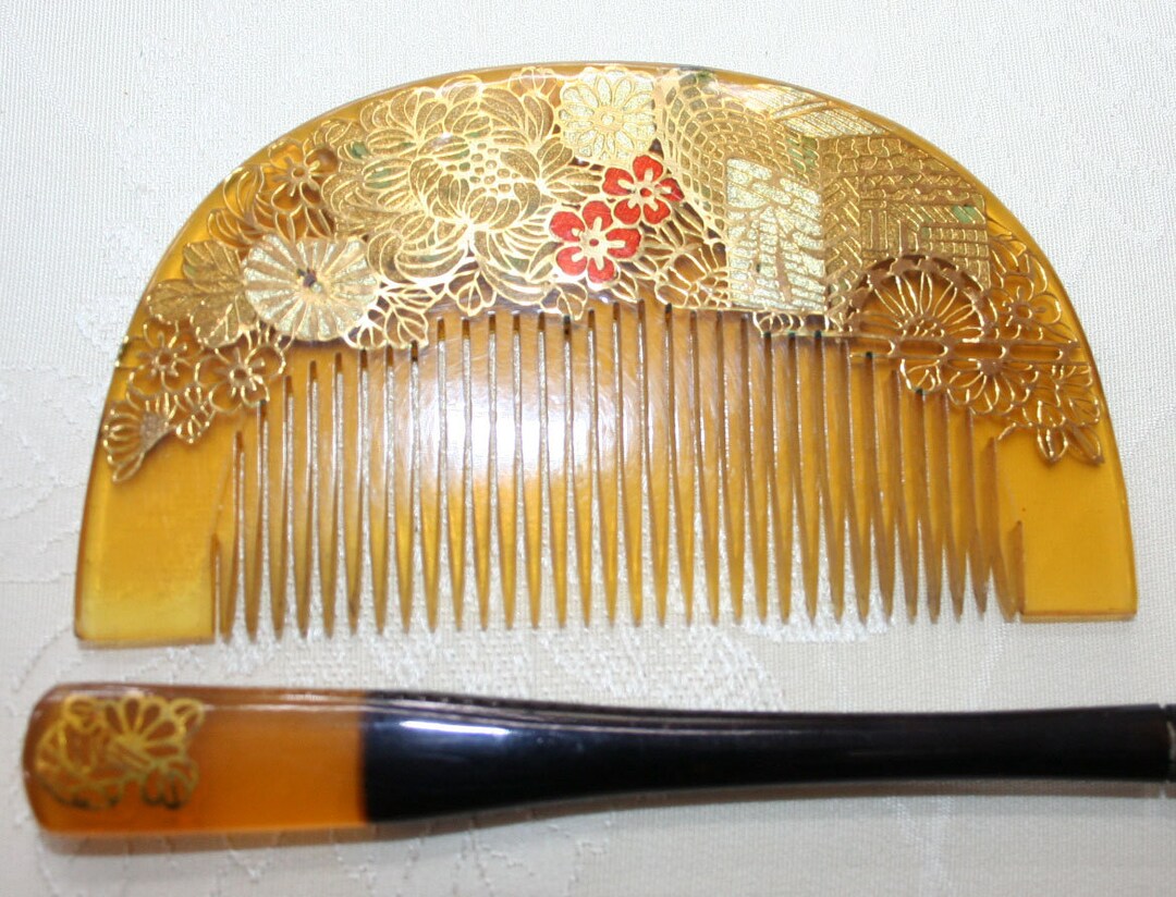 Boxed Vintage Japanese Kanzashi Kogai and Kushi Set - Etsy