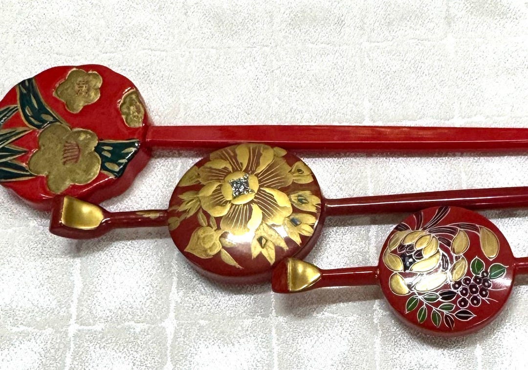 Japanese Kanzashi Hair Sticks - Etsy
