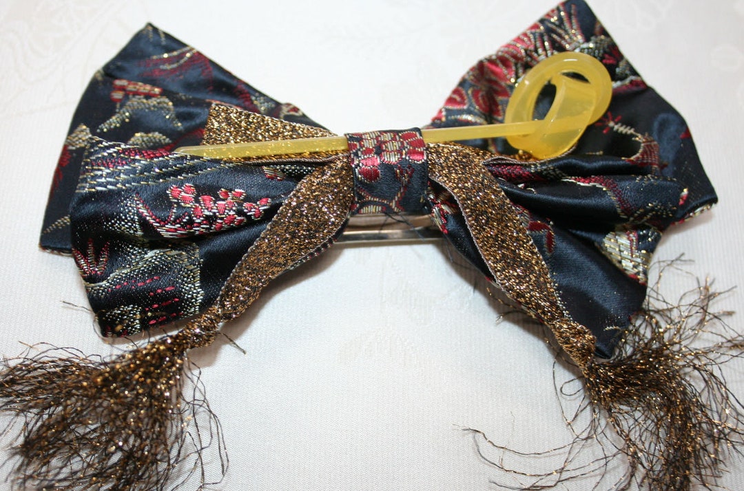 Vintage Japanese Silk Bow - Etsy