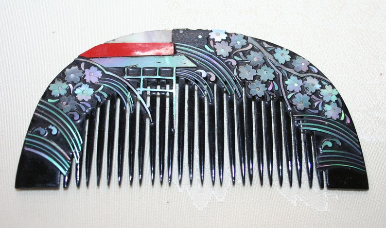 Japanese Kanzashi Hair Comb - Etsy