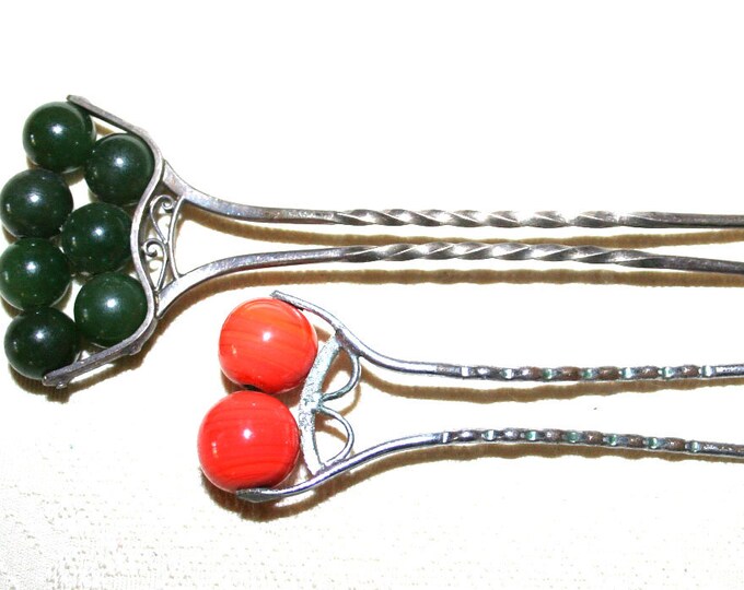 2 Vintage Japanese Hair Sticks - Etsy