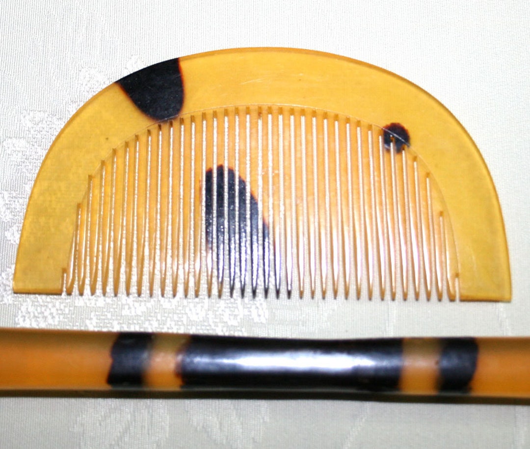 Vintage Japanese Kanzashi Kogai and Kushi Set - Etsy