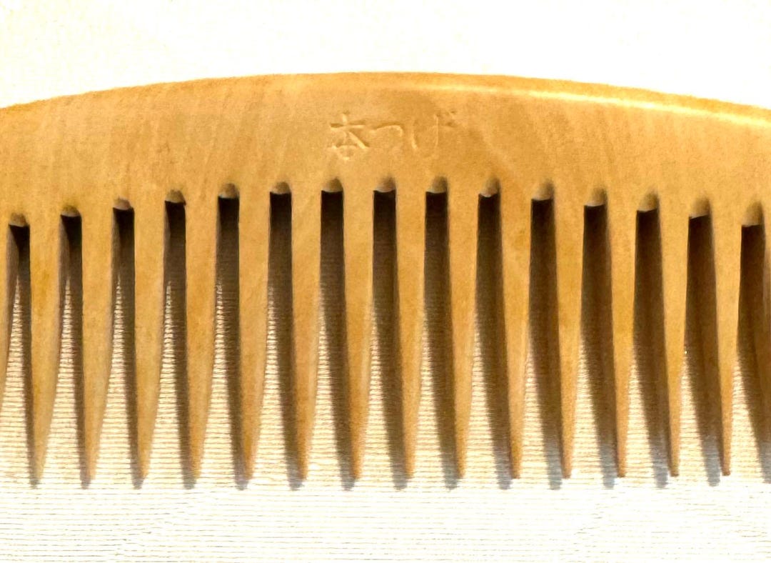Vintage Wooden Japanese Hair Comb - Etsy