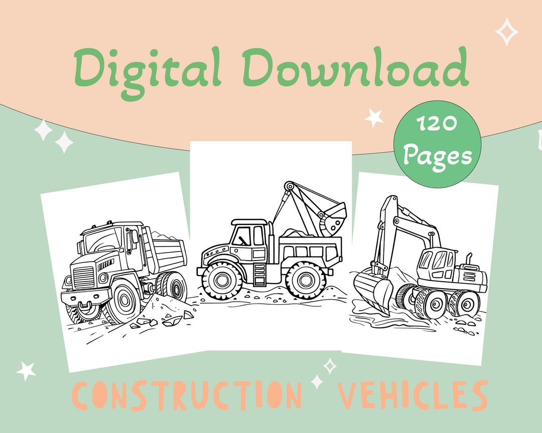 Construction Vehicles Coloring Pages for Kids, Vehicles Coloring Pages ...