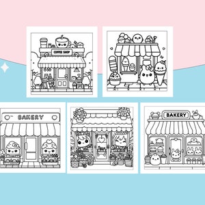 Cozy Kawaii Coloring Pages for Kids and Adults, Kawaii Coloring Pages ...