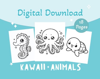 Farm Animals Coloring Pages for Toddlers and Kids, Cute Farm Coloring ...