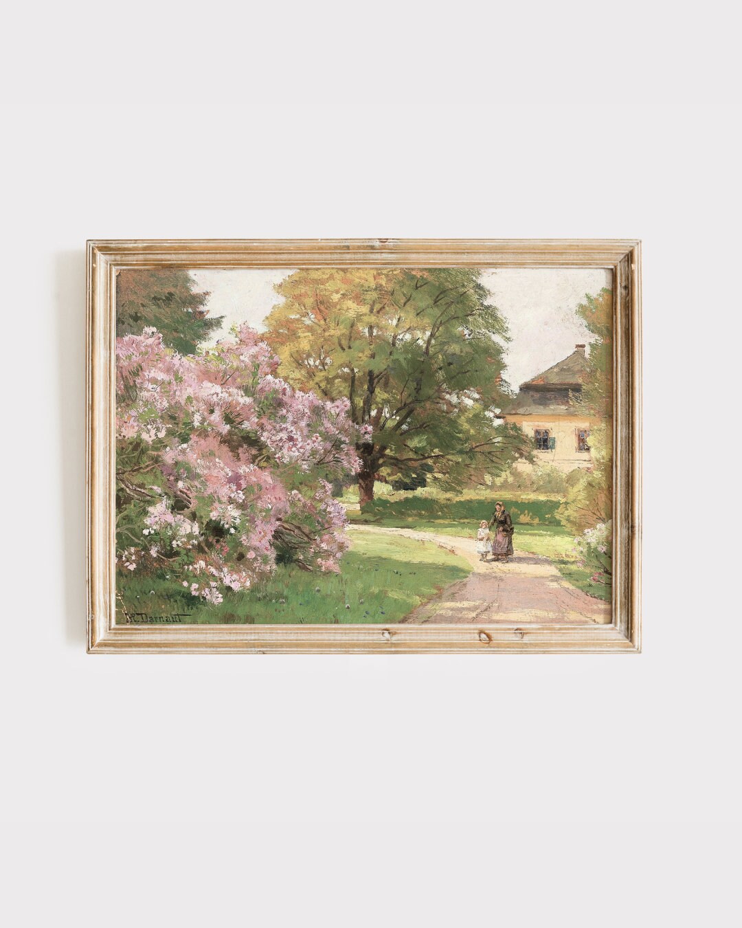 Spring Garden Painting | Vintage Oil Painting | Printable Wall Art ...