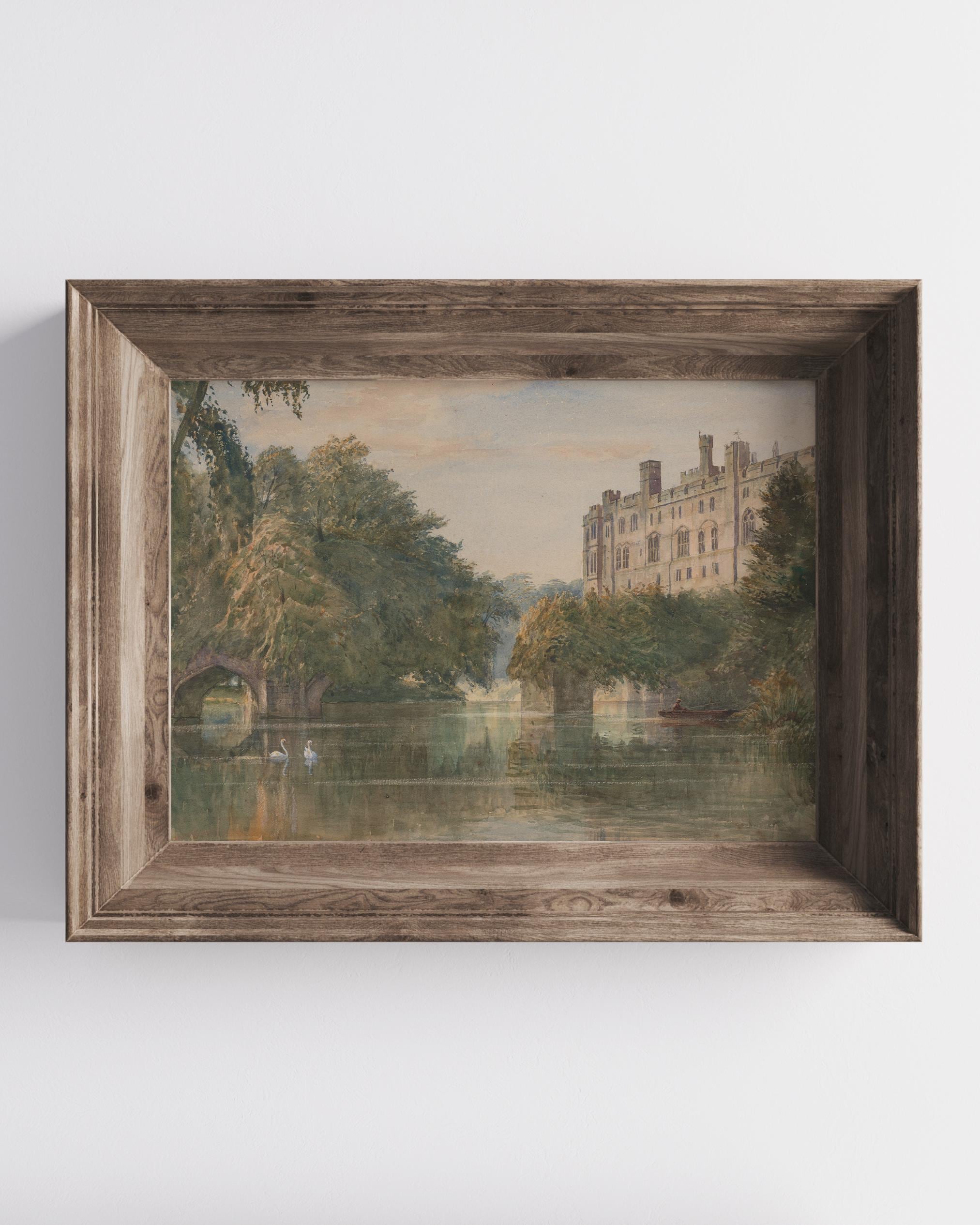 Pride and Prejudice Art Printable | Regency Era Castle Print | Large ...