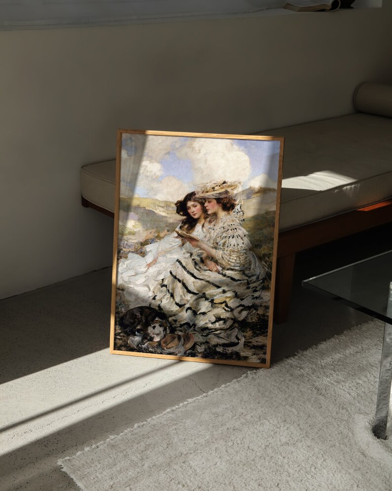 Light Academia Painting Academia Decor Vintage Wall Art - Etsy