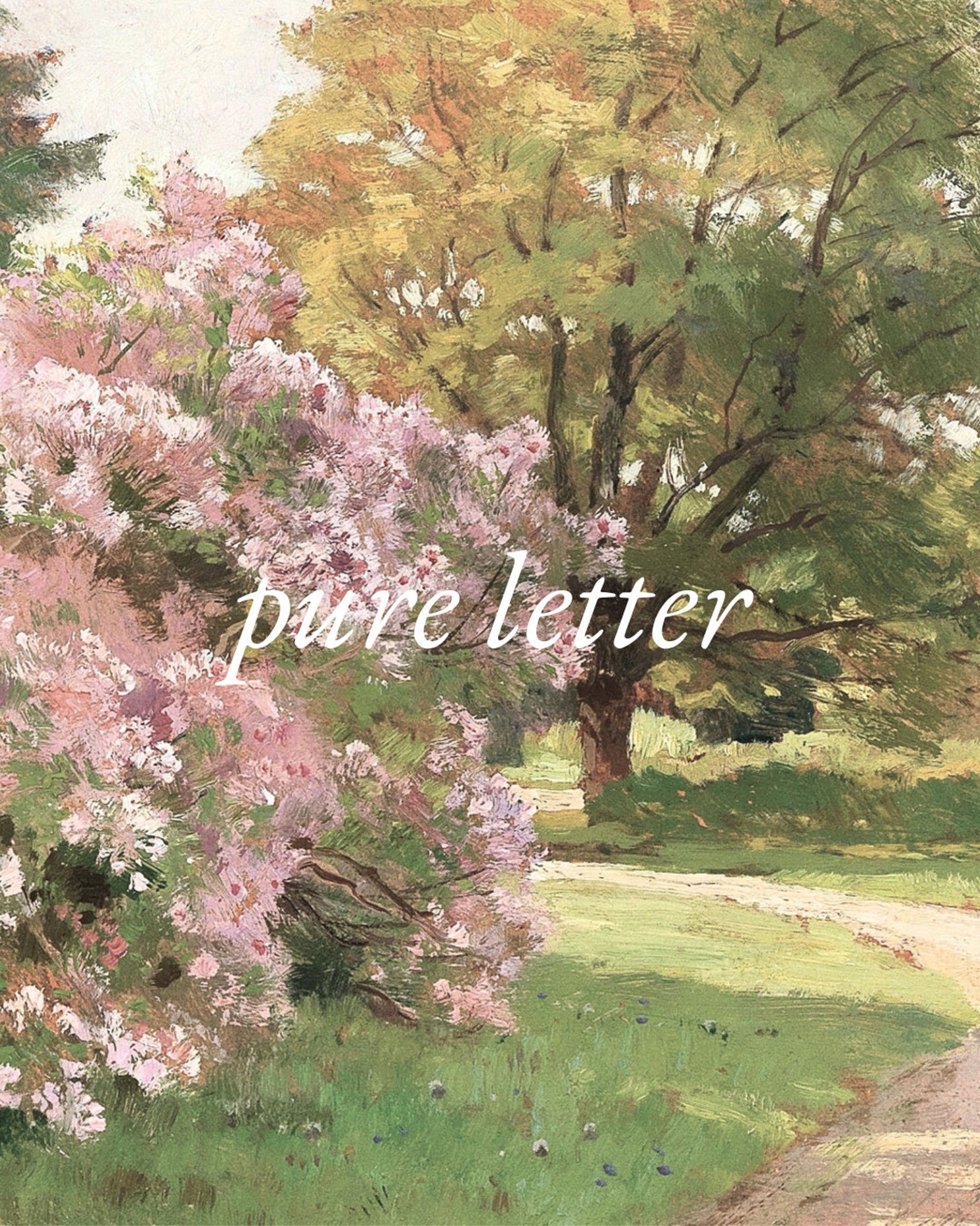 Spring Garden Painting Vintage Oil Painting Printable Wall Art Vintage ...