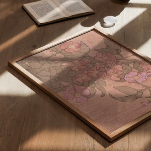 Vintage Pink Wall Art | Girls Nursery Decor | Printable Art | Retro Art ...