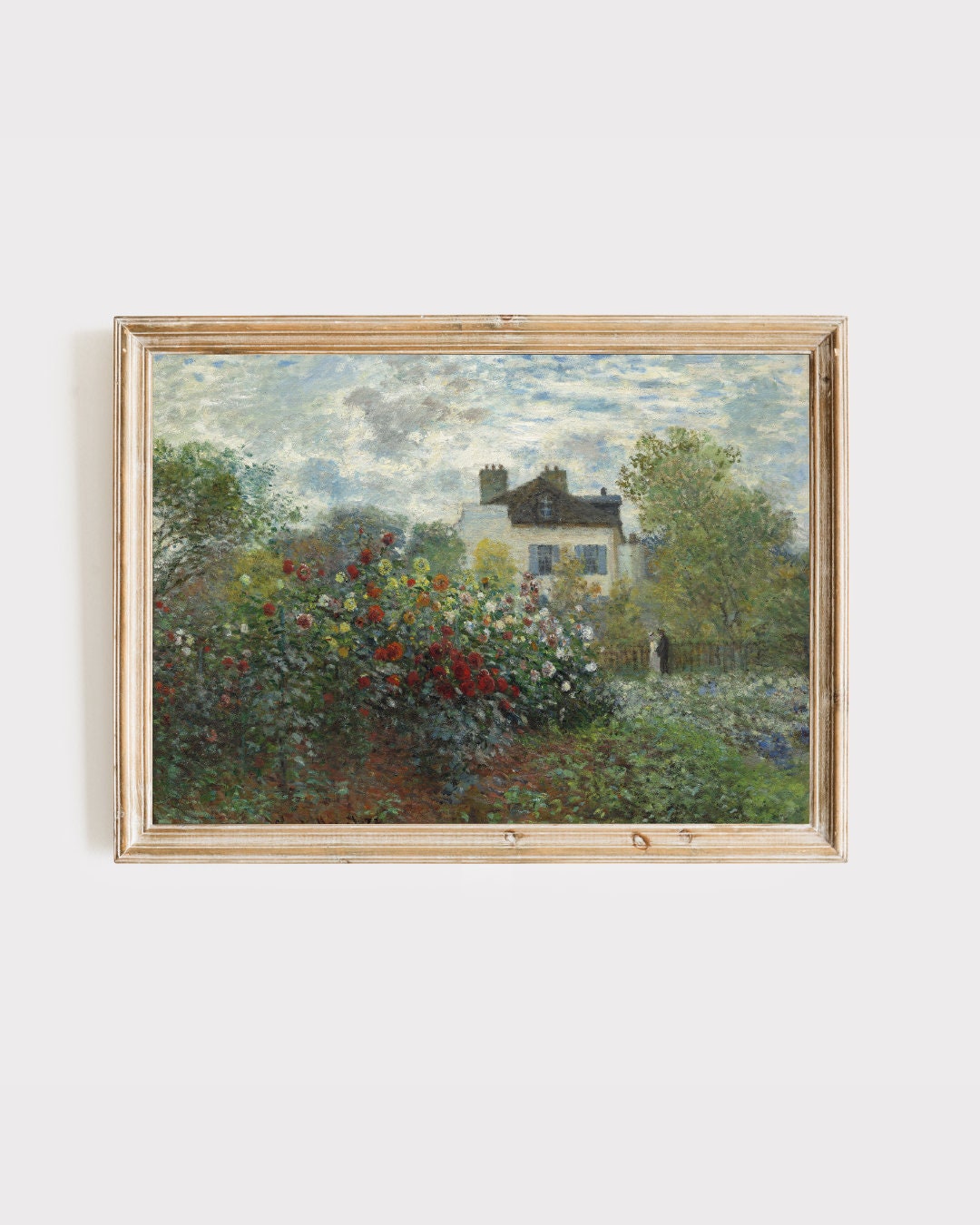 Claude Monet House Painting | Vintage Floral Art | Printable Wall Art ...