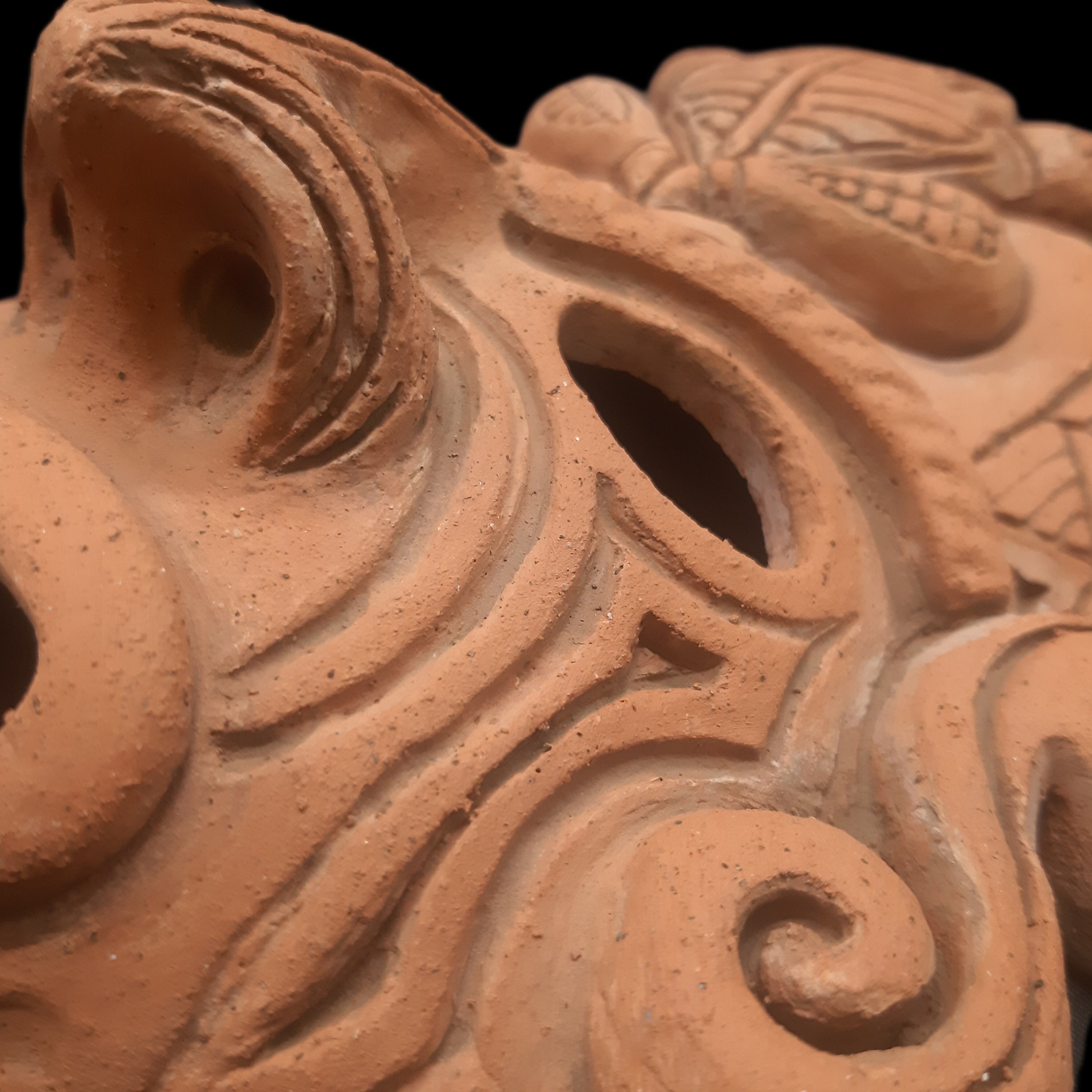 Handmade Replica of A Pre-columbian Ritual Mask Whit Frog and Snakes ...