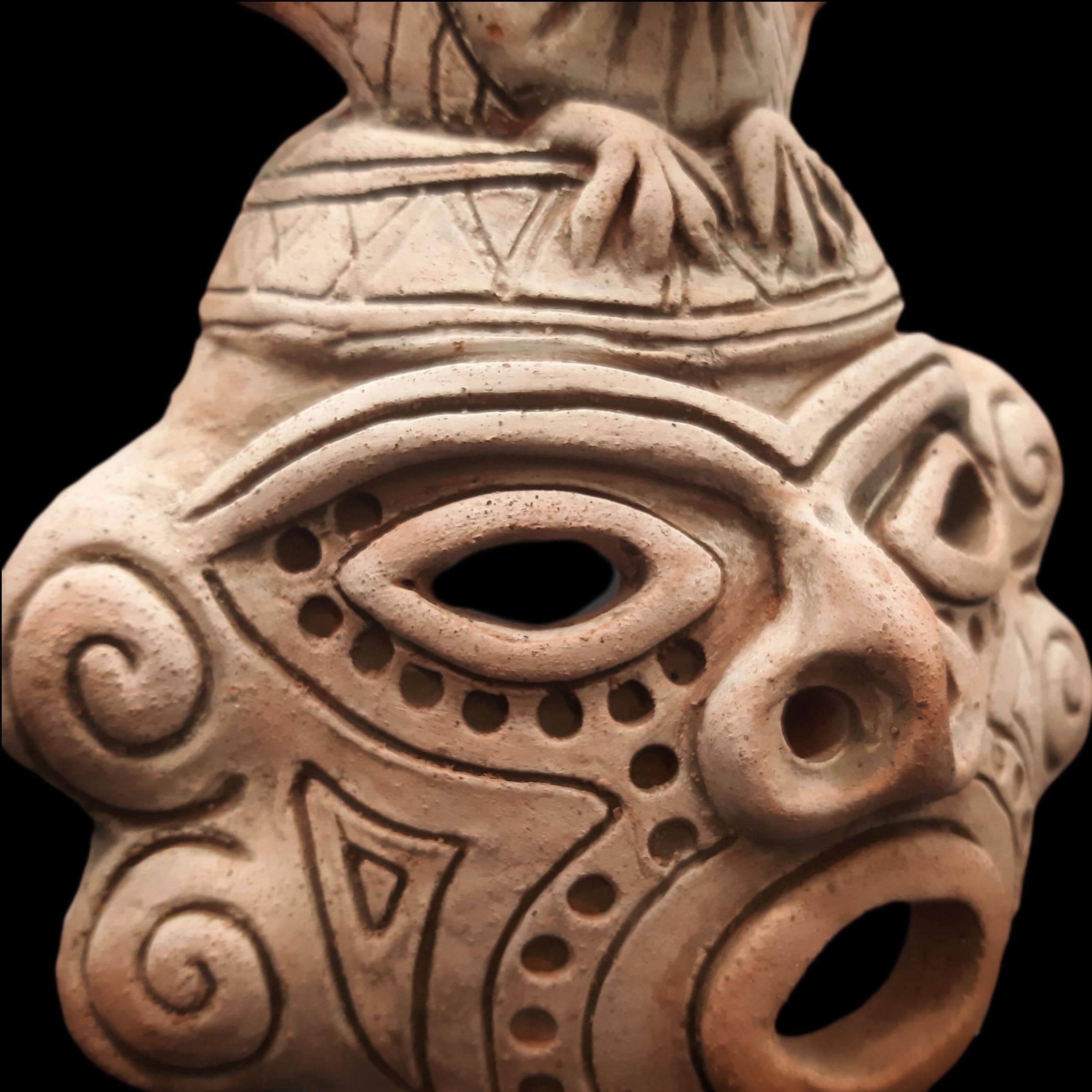 Handmade Replica of A Pre-columbian Ritual Mask Whit Condor Motif ...
