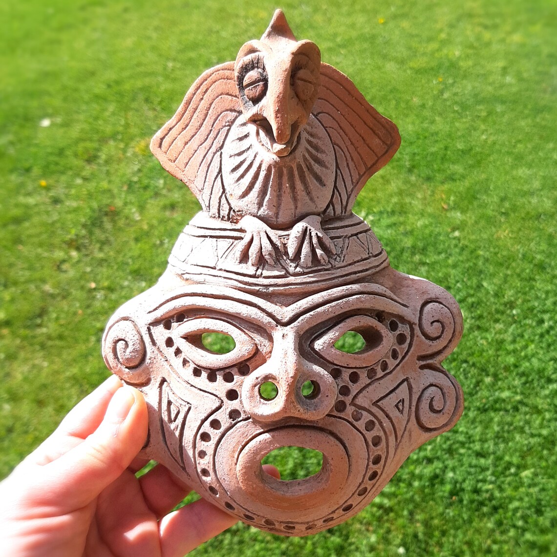 Handmade Replica of A Pre-columbian Ritual Mask Whit Condor Motif ...