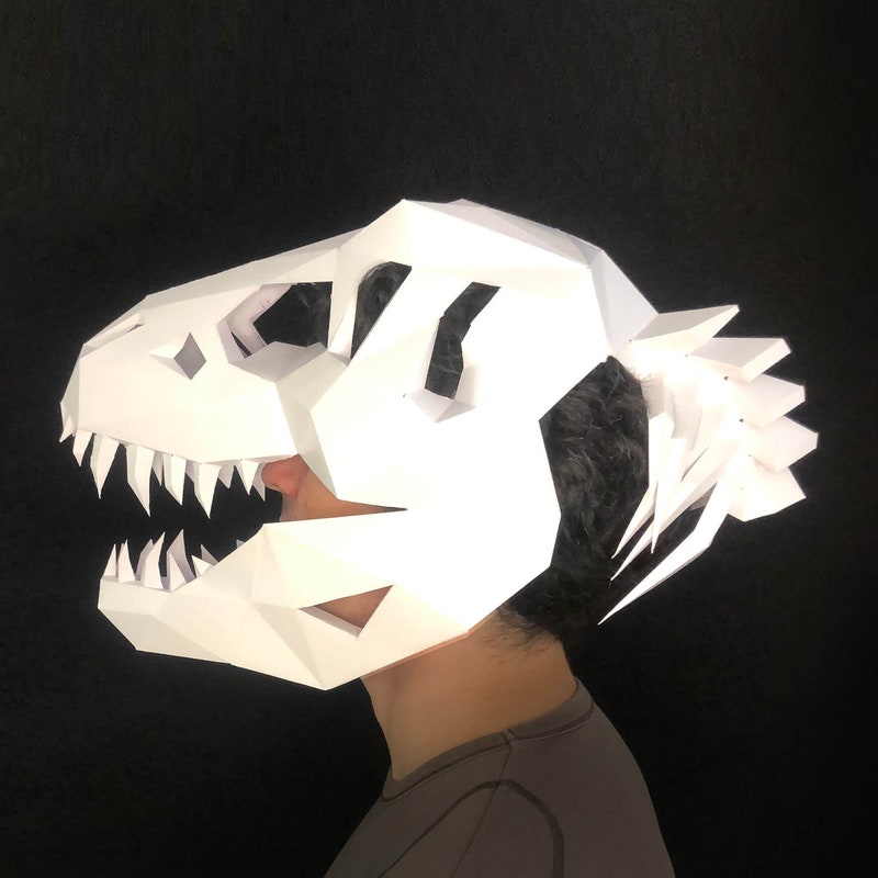 Dino Mask - Etsy