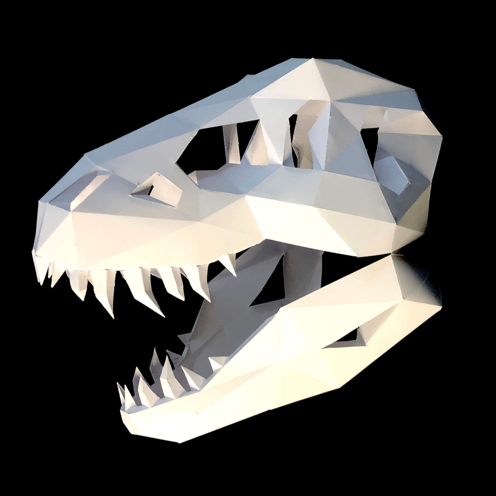 T-rex Paper Mask DIY Tyrannosaurus Fossil Skull Digital - Etsy UK
