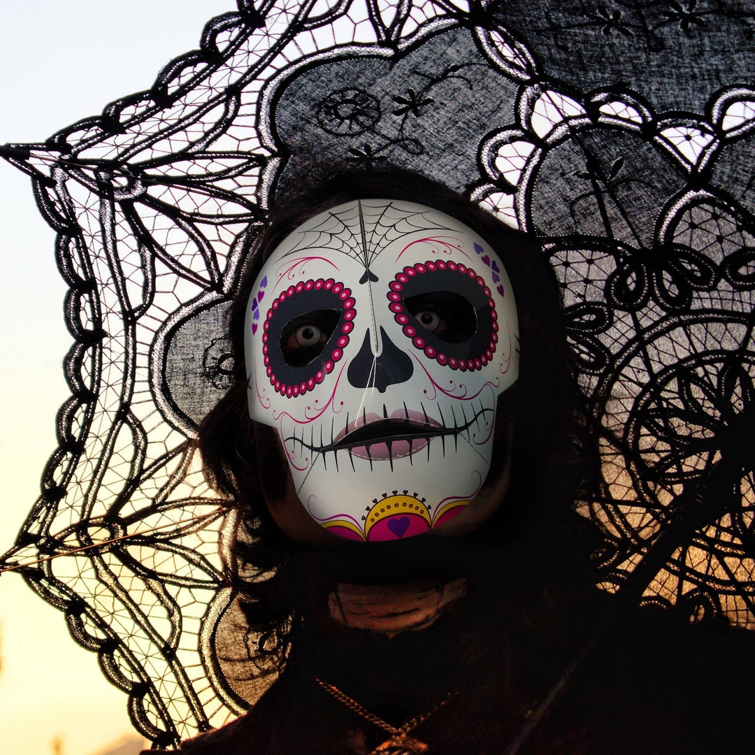 Máscara para niños Catrina, día de los muertos _ DIY plantilla digital ...