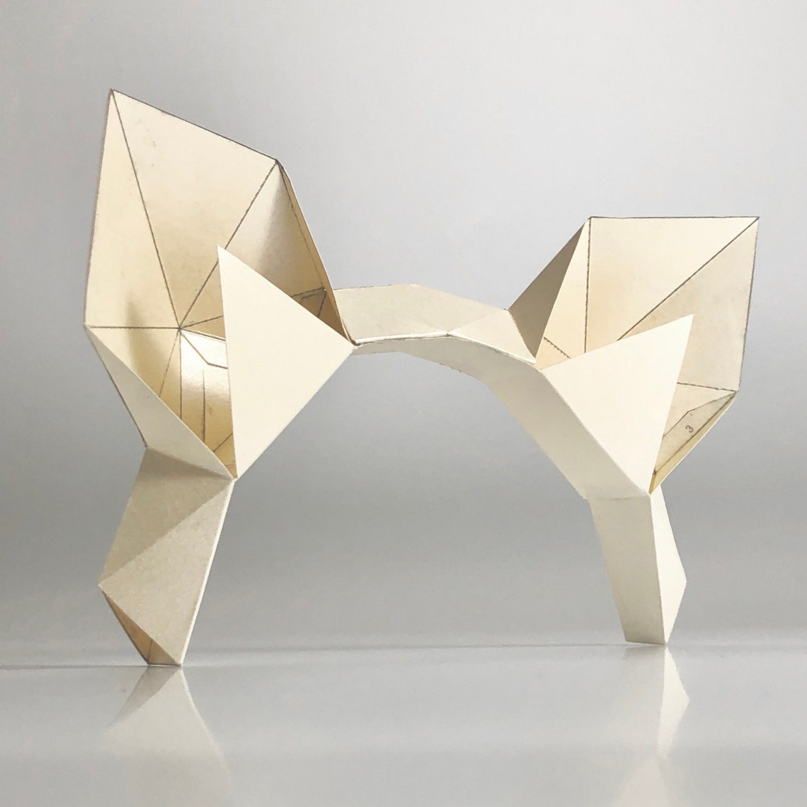 Cat Ears Headband Low Poly DIY Papercraft Headband digital - Etsy