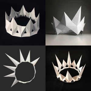 Crown Collection 1 - Download, Print and Build Paper Crowns - Etsy