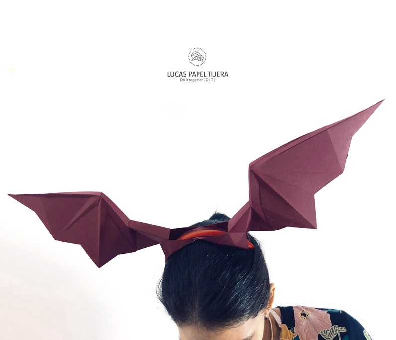 Bat Wings Headband. DIY Paper Craft for Kids and Adults | Etsy