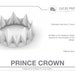Prince Crown DIY Template for Kids and Adults. Downloadable - Etsy