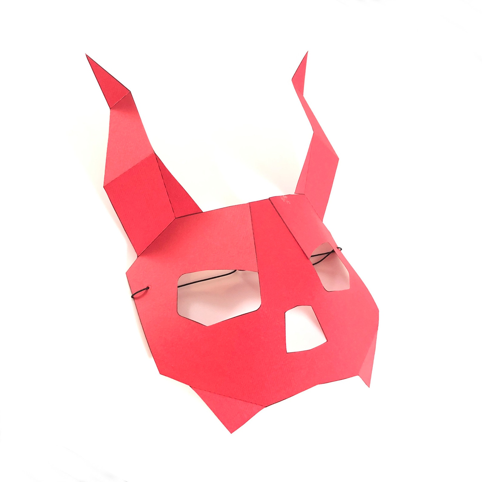 Simple Demon Paper Mask for kids DIY Digital Download | Etsy