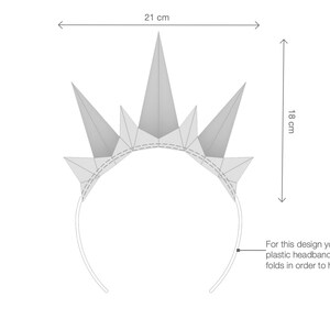 Princess Crown Headband - DIY Paper Craft, PDF Download [digital ...