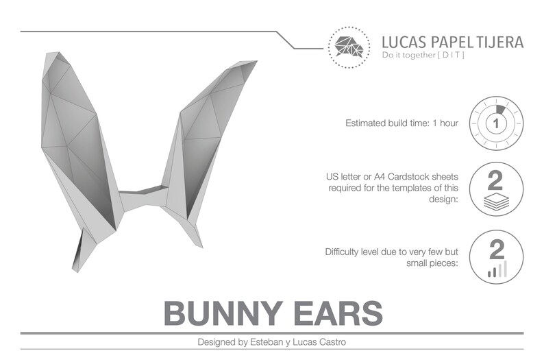 Bunny Ears Headband. Become a Rabbit With This Digital - Etsy