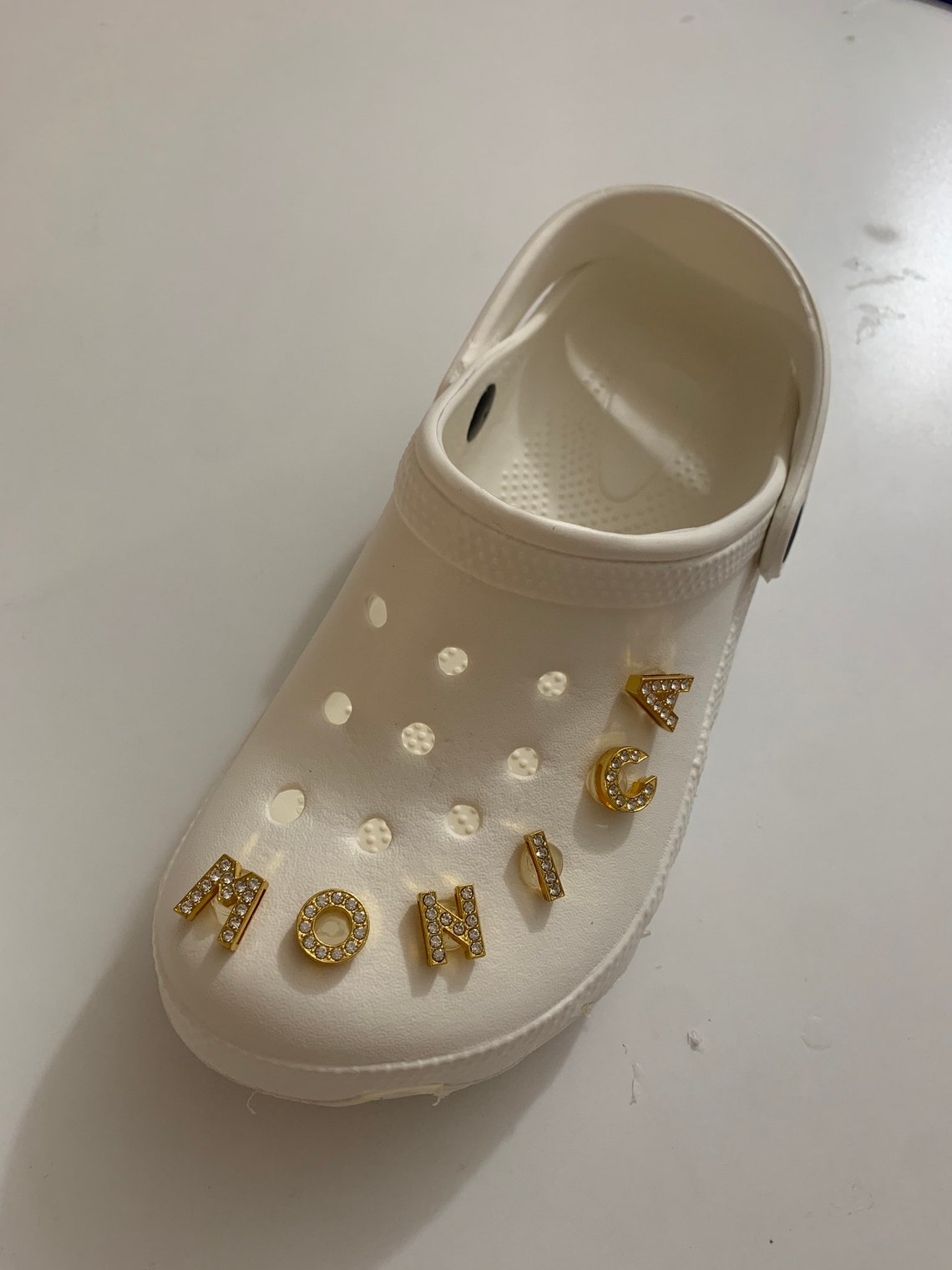 Personalized Rhinestone Shoes Charms for Crocs / Initial Shoe | Etsy