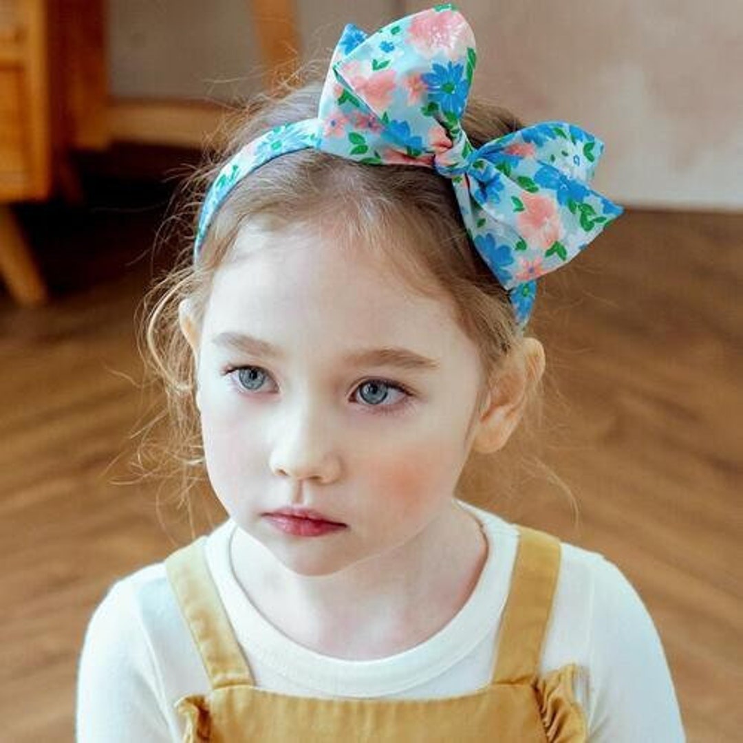 Floral Hair Band | Flower Cotton Kids Hair Band | Kids Headband Kids ...