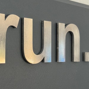 Running Medal Holder With 3D Lettering, Gray or Black With 3D Brushed ...