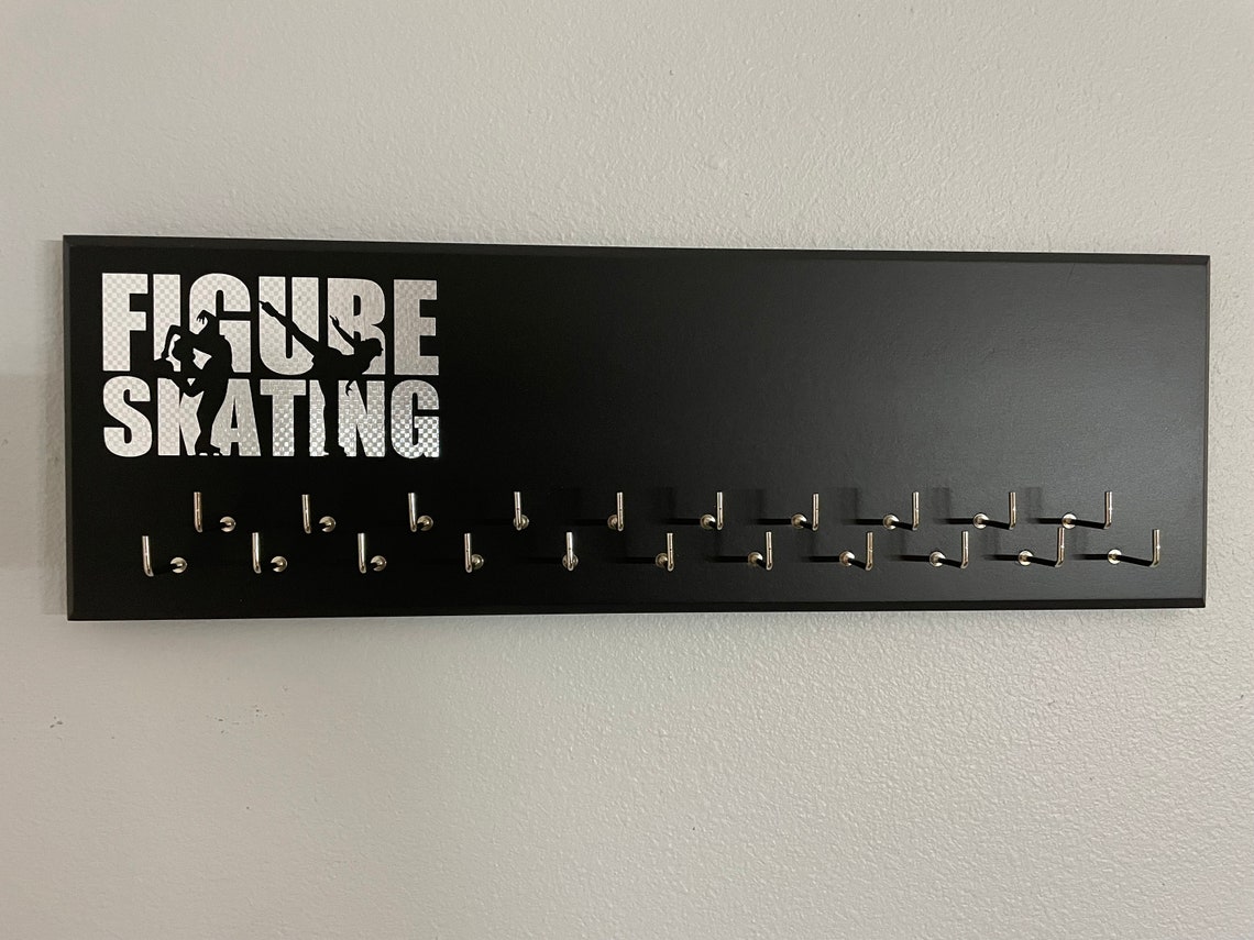 Figure Skating Medal Holder Black or Gray With Carbon Silver - Etsy