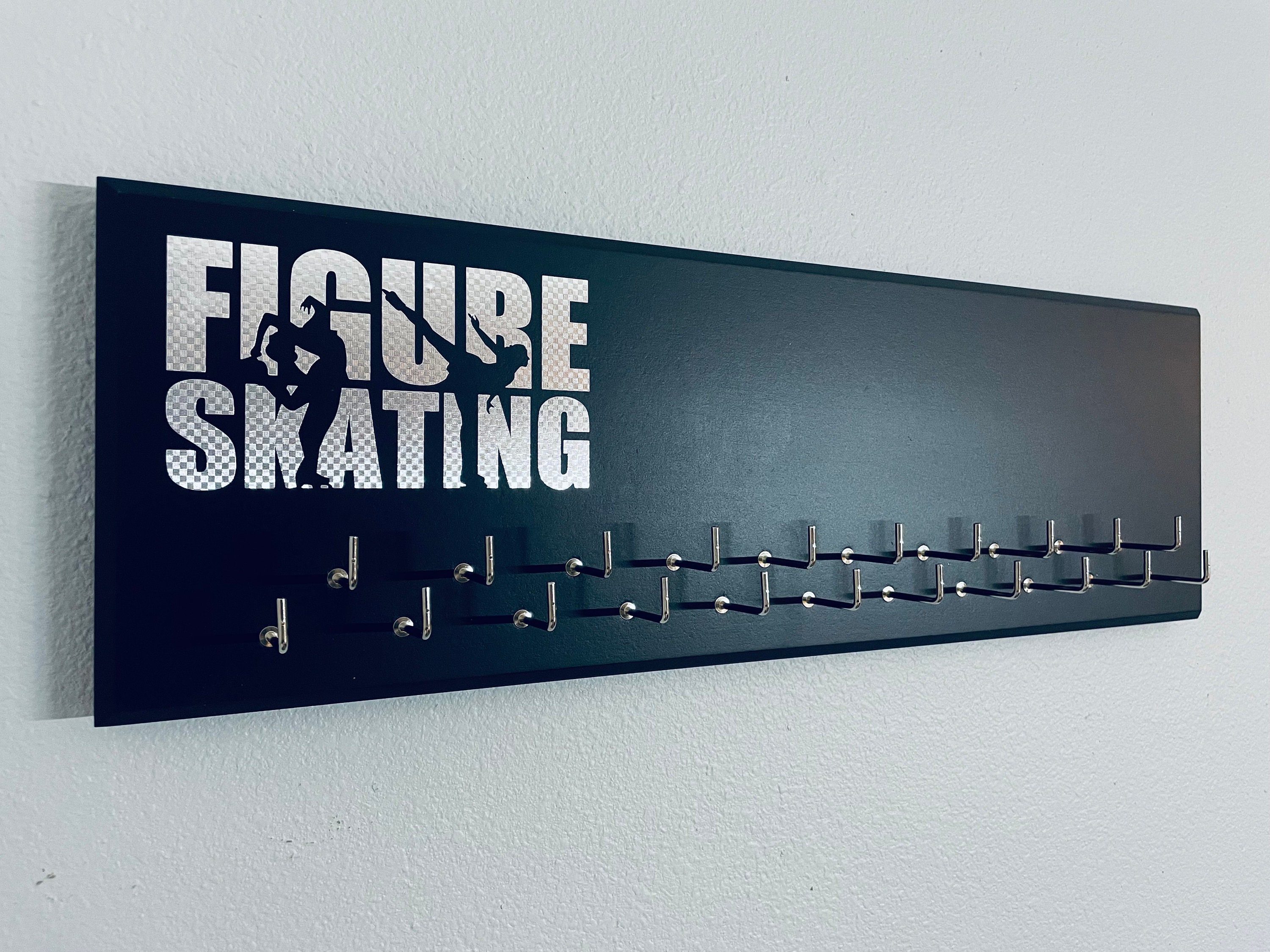 Figure Skating Medal Holder Black or Gray With Carbon Silver - Etsy