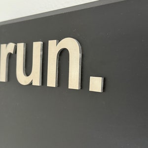 Running Medal Holder With 3D Lettering, Gray or Black With 3D Brushed ...