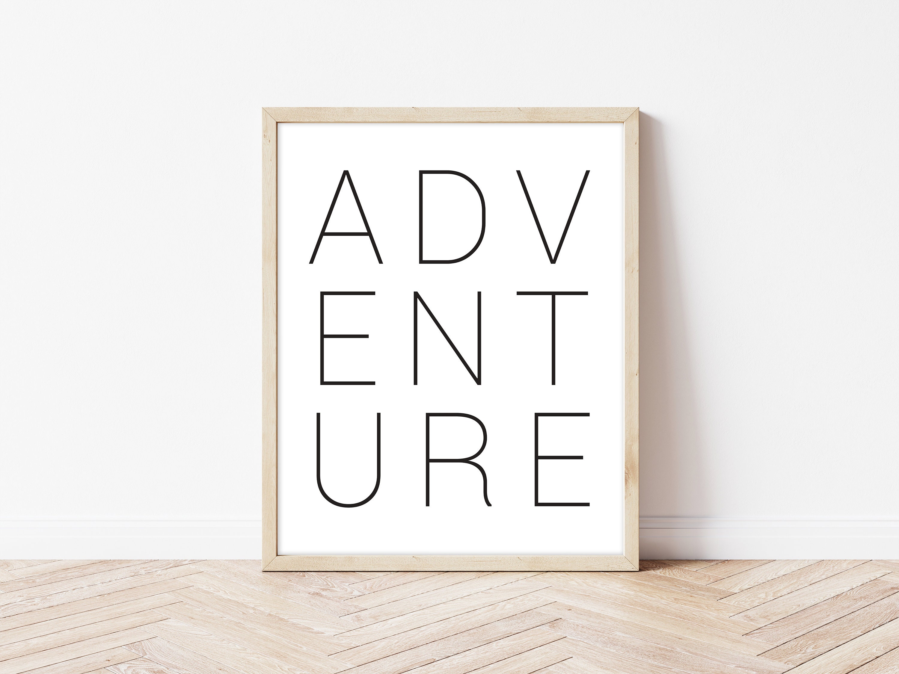 Modern Typography ADVENTURE Instant Download Printable Art - Etsy