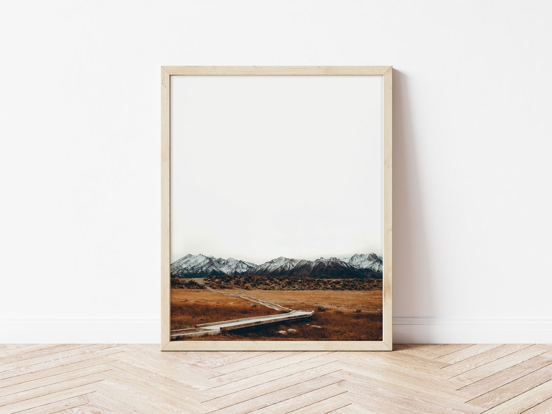 Mountain Path, Minimalist Instant Download Printable Art, Fall Print ...