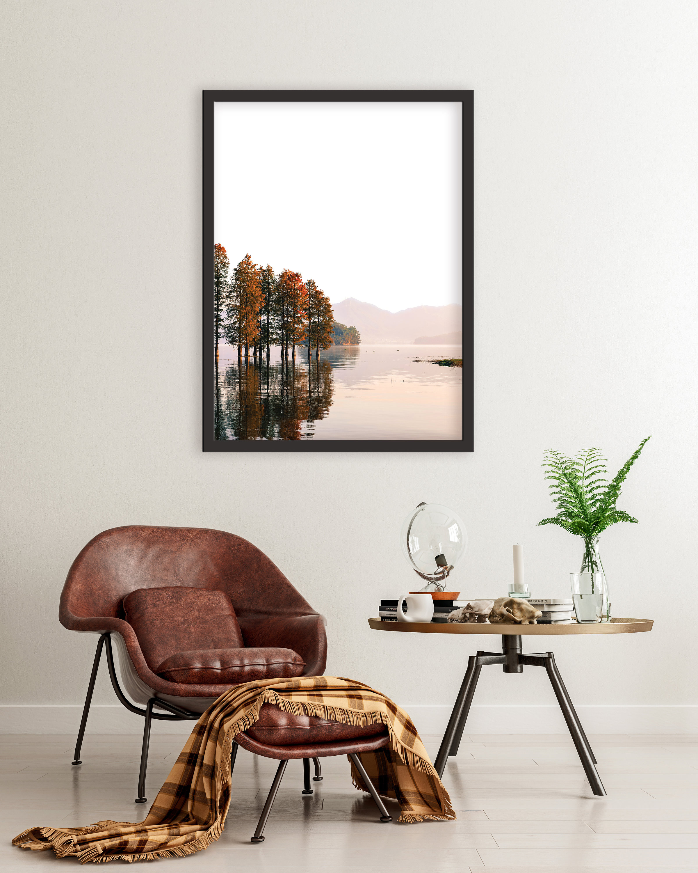 Boho Minimalist Style Instant Download, Autumn Lake Photography, Fall ...