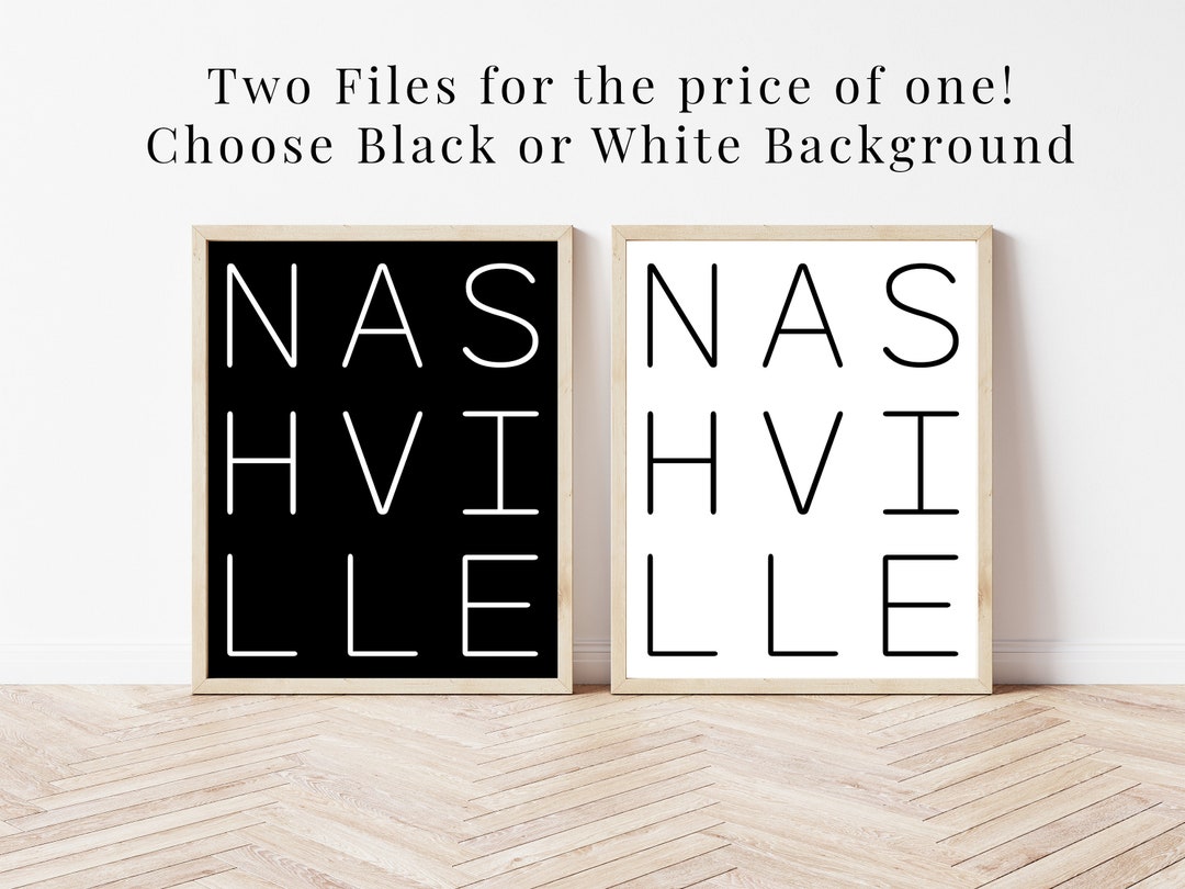 Nashville Instant Download Printable Art, Nashville Wall Art, Tennessee ...