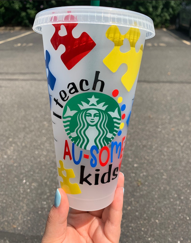 Autism Awareness Special Education Starbucks Cup - Etsy