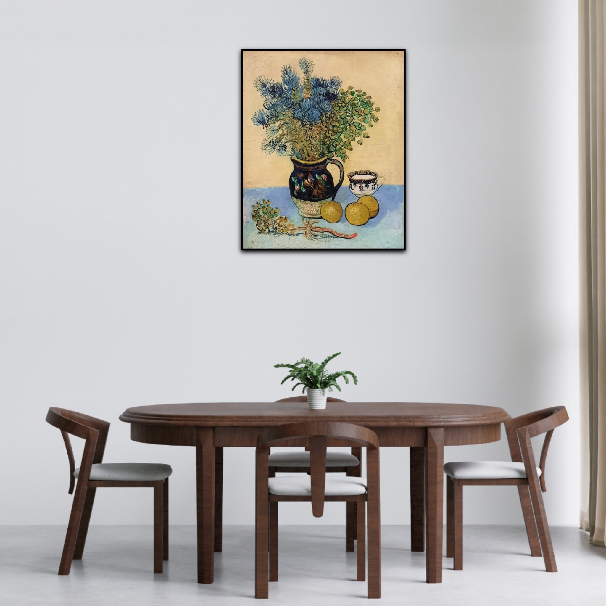 Vincent Van Gogh, Still Life With Flowers and Lemons, Vintage Style ...